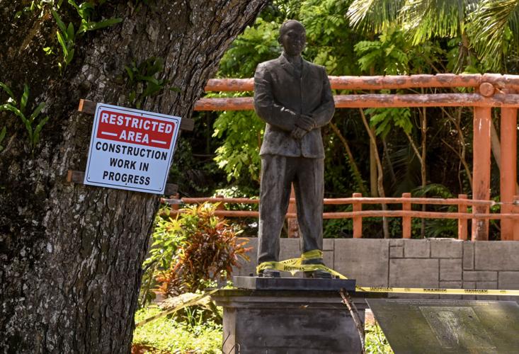 Restoration of Senator Angel Leon Guerrero Santos Latte Stone Memorial ...