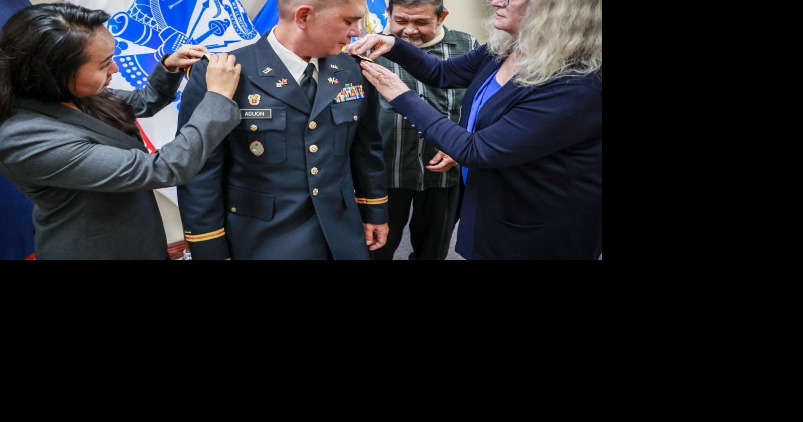 'Be the best at it': Man thanks parents during his promotion to chief ...