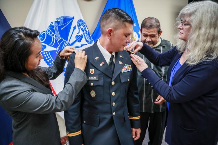 'Be the best at it': Man thanks parents during his promotion to chief ...