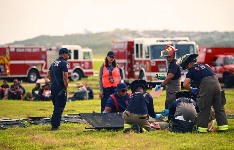 A full-scale disaster exercise at the airport | Multimedia | guampdn.com