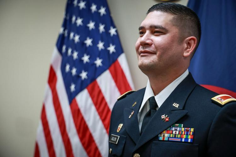'Be the best at it': Man thanks parents during his promotion to chief warrant officer 2 | News ...