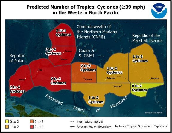 1-2 typhoons expected for Guam, CNMI in 2024 | News | guampdn.com