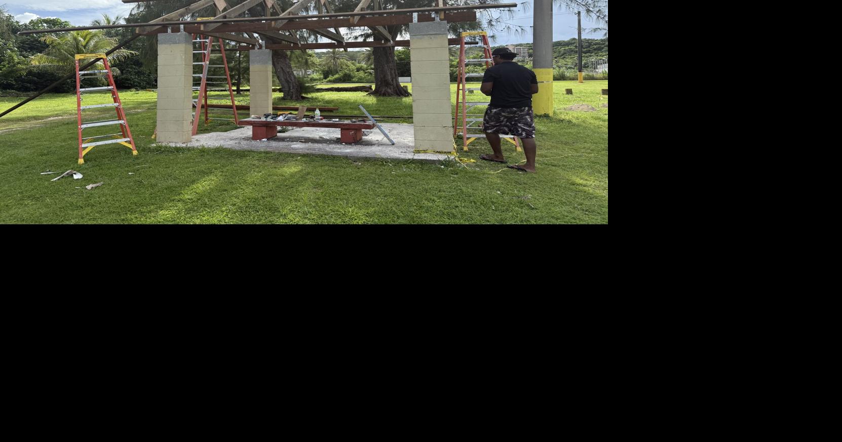 Ipan Beach Park's ongoing $70K Mawar-related repairs exclude restroom ...