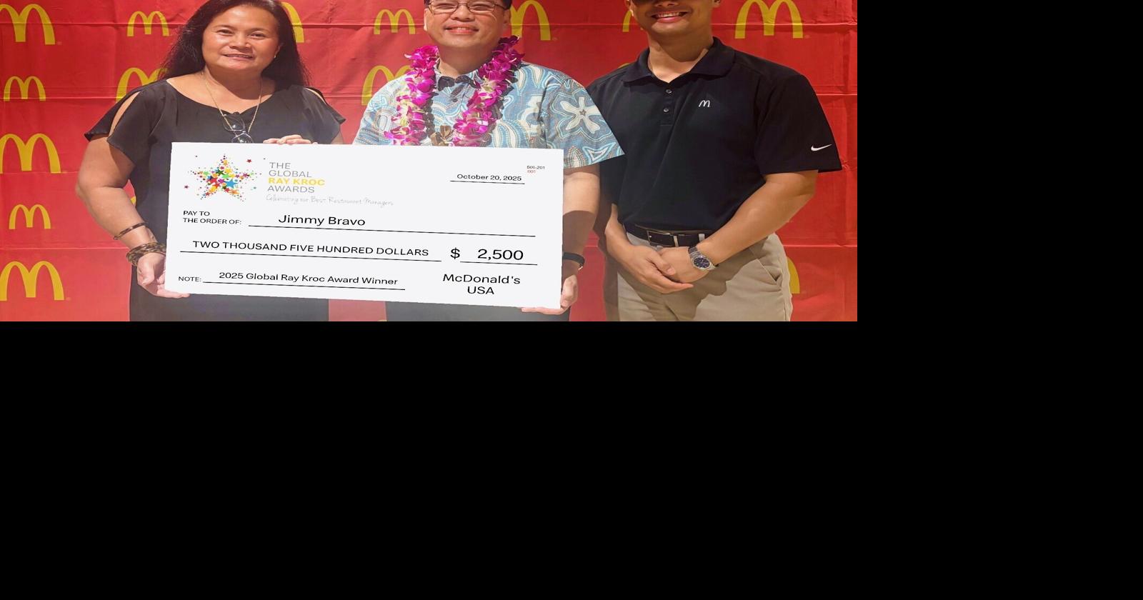 Jimmy Bravo of Guam bags one of McDonald's most prestigious global ...