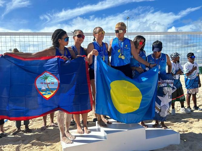 Beach volleyball duo wins Micronesian Games silver medal | The Score ...