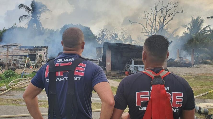 Fire destroys family's home in Astumbo, Dededo | Local News | guampdn.com