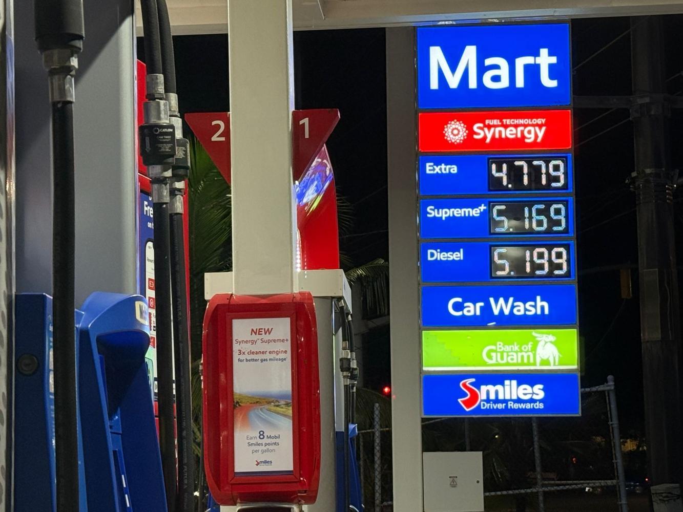 Gas price down 10 cents to $4.779 | News | guampdn.com