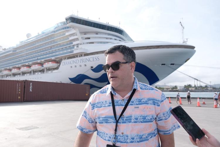 M/V Diamond Princess, with over 1,500 passengers, makes port visit to ...