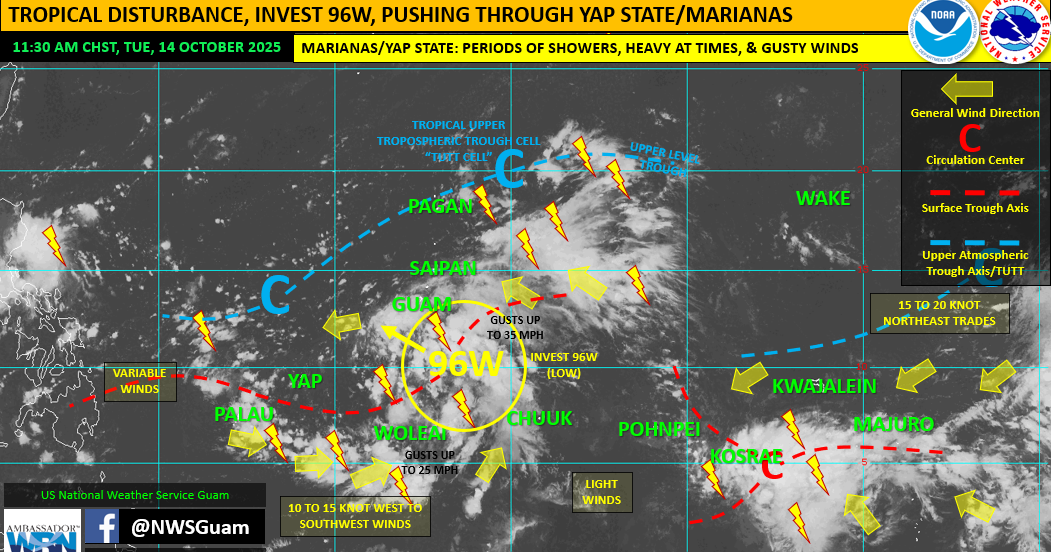 Invest 96W to bring thunderstorms, heavy rainfall through Thursday ...