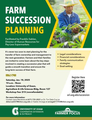 Succession: UOG workshop focuses on planning transfer of farm ownership ...