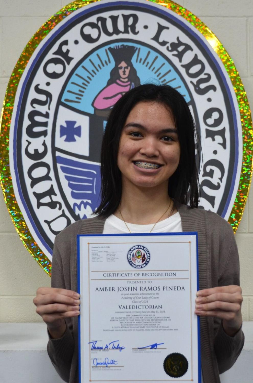 2024 valedictorian Amber Pineda is AOLG National Merit Scholarship ...