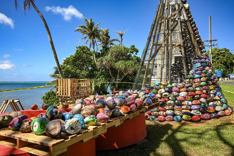 Coconut tree for the holiday season in Malesso' | Multimedia | guampdn.com