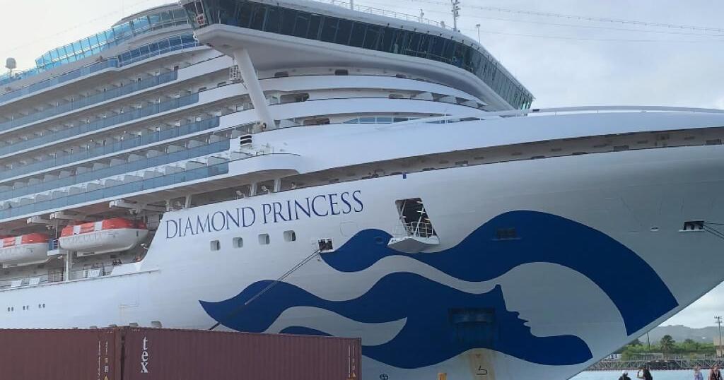 M/V Diamond Princess, with over 1,500 passengers, makes port visit to ...