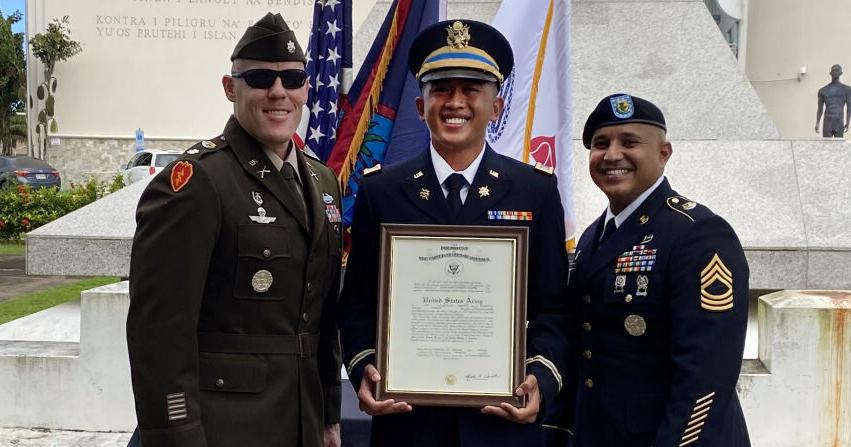 2 UOG ROTC cadets commissioned as second lieutenants in the Army ...