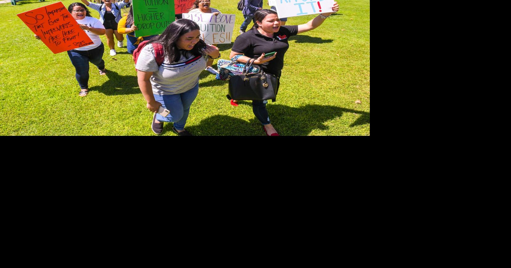 Students protest tuition increase at University of Guam | Local News ...