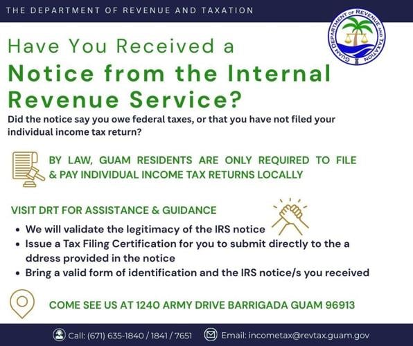 Got an IRS notice? Rev and Tax asks residents to visit Income Tax ...