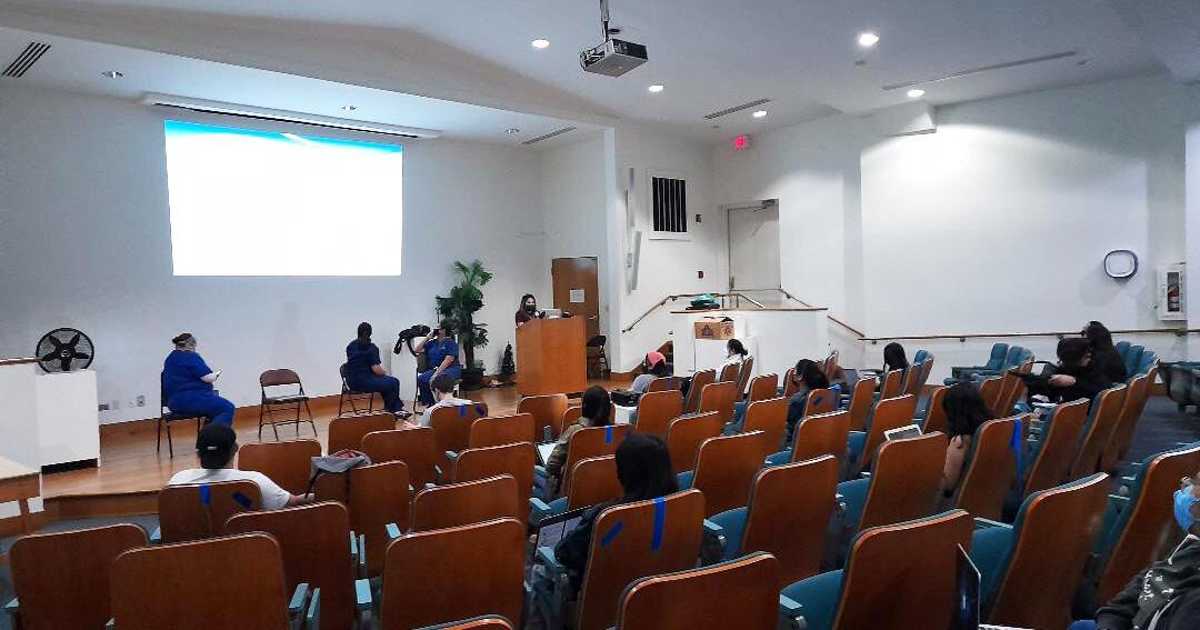 UOG graduating nursing students get presentation from GRMC nurses ...