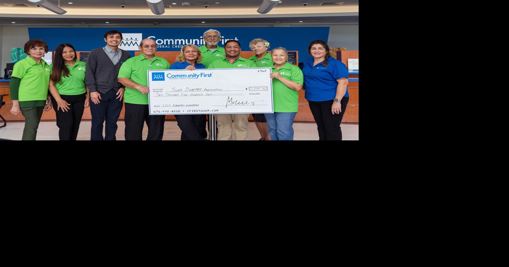 Community First donates $2,500 to Guam Diabetes Association | Money ...