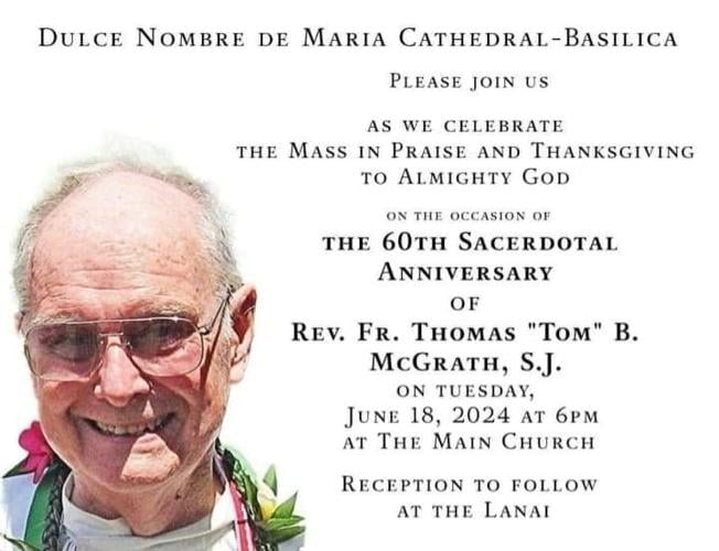 Archdiocese celebrates Father Tom McGrath's 60 years of priesthood ...