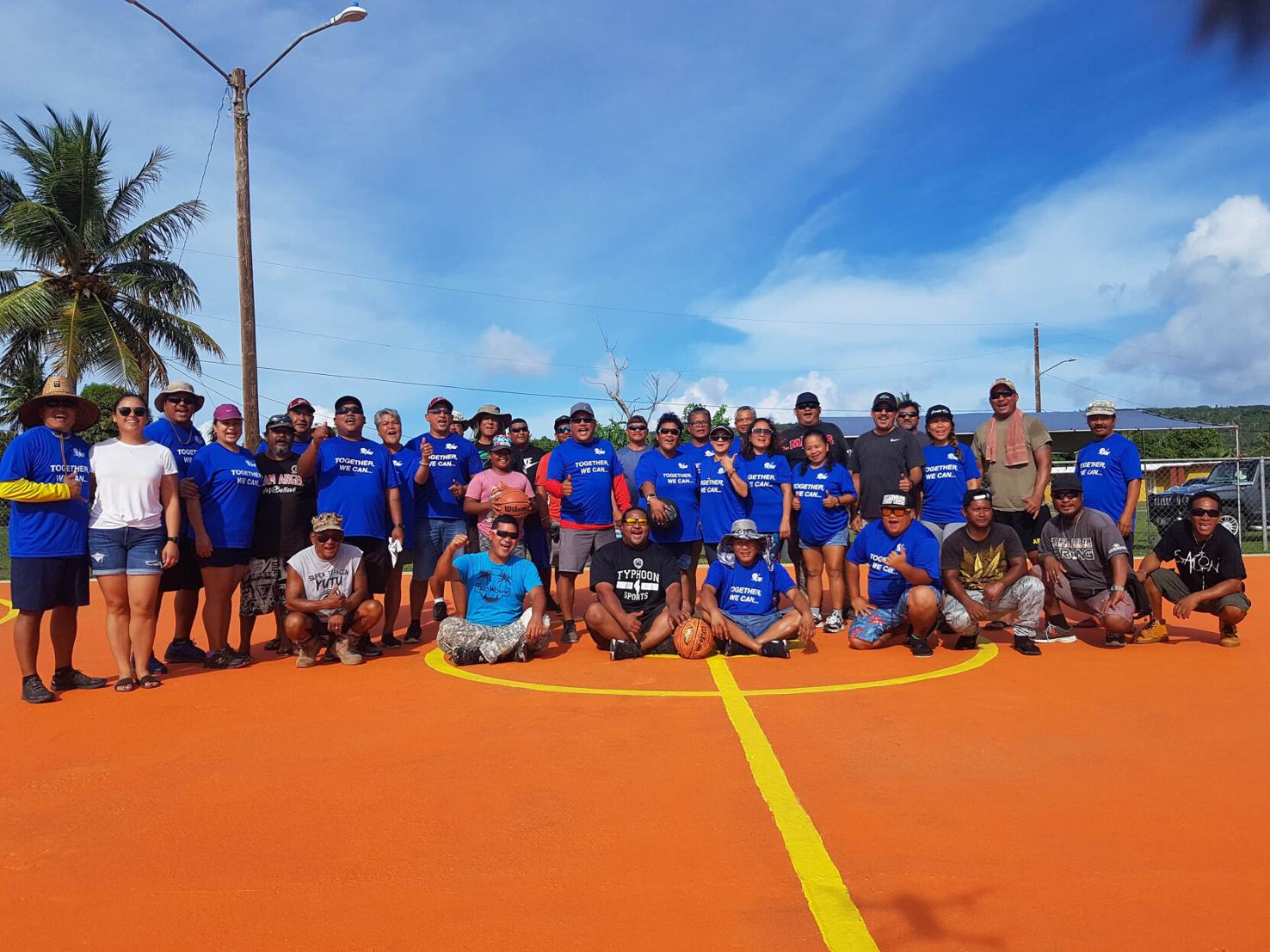 Tinian basketball court gets makeover | Sports | guampdn.com