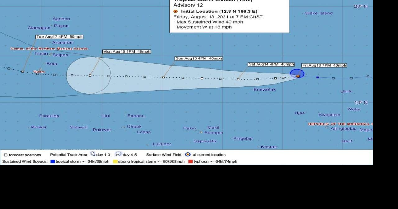 System likely to pass Guam as a tropical storm on Tuesday | News ...