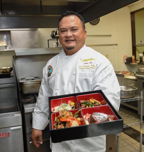 Meskla's Chef Peter Duenas showcases his menu for Red Ball in a Box ...