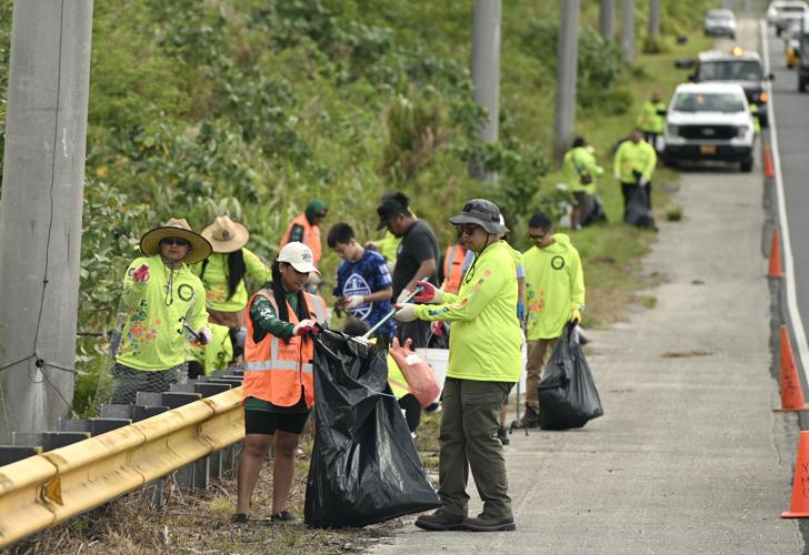 Guam Green Growth newest conservation corps members clean Yigo roadside ...