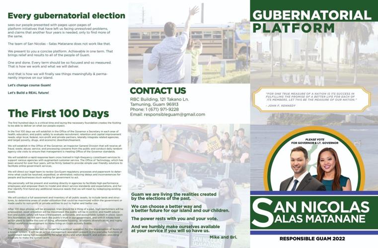 San Nicolas-Salas Matanane team unveils platform | News | guampdn.com