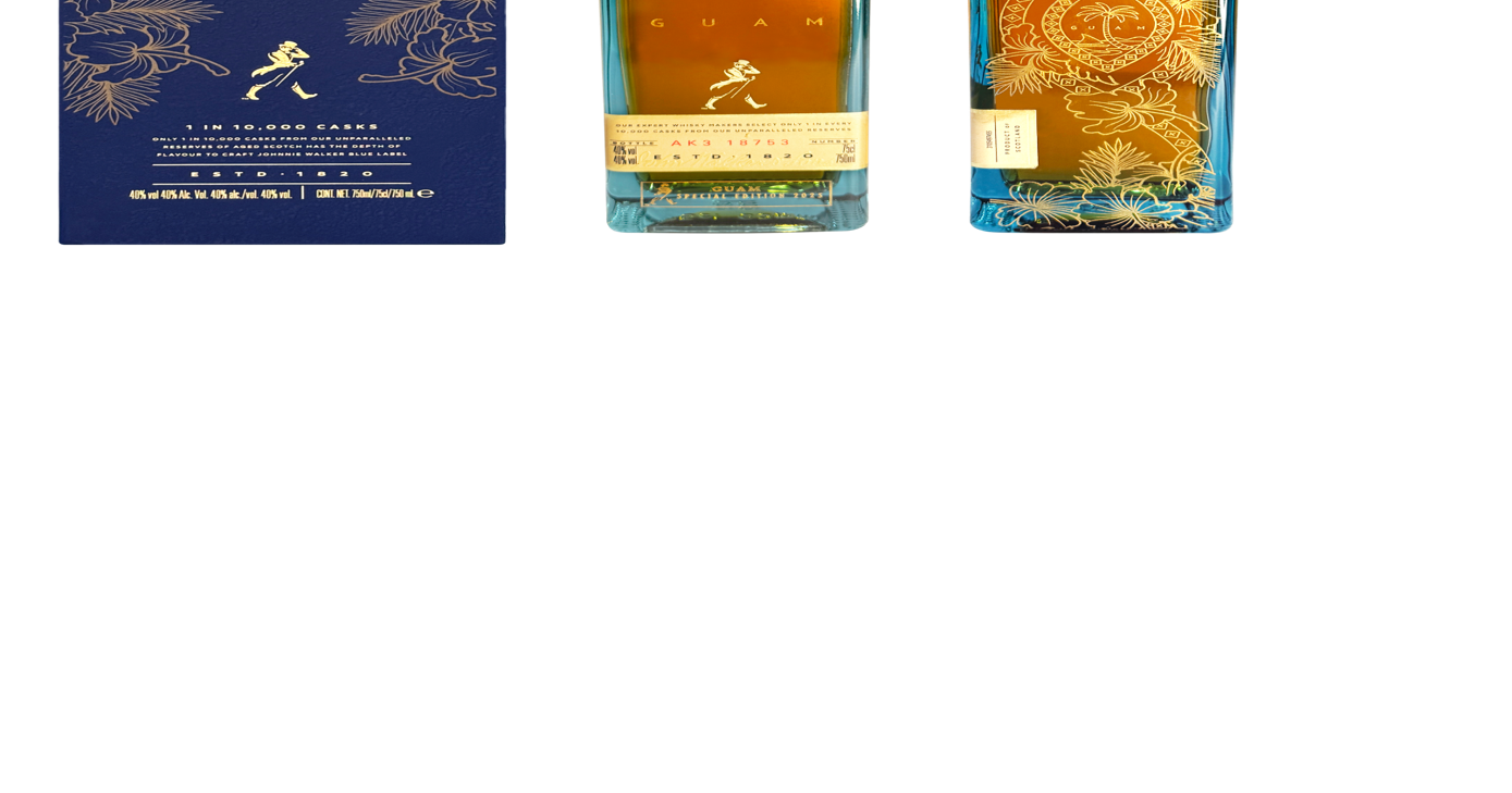 Guam Special Edition 2025 of Johnnie Walker Blue Label's initial ...