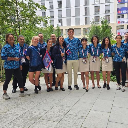 Guam flag flies high at the 2024 Paris Olympics opening ceremony ...