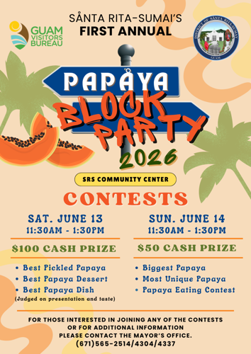 Sånta Rita-Sumai hosting Papåya Block Party June 13-14 | News | guampdn.com