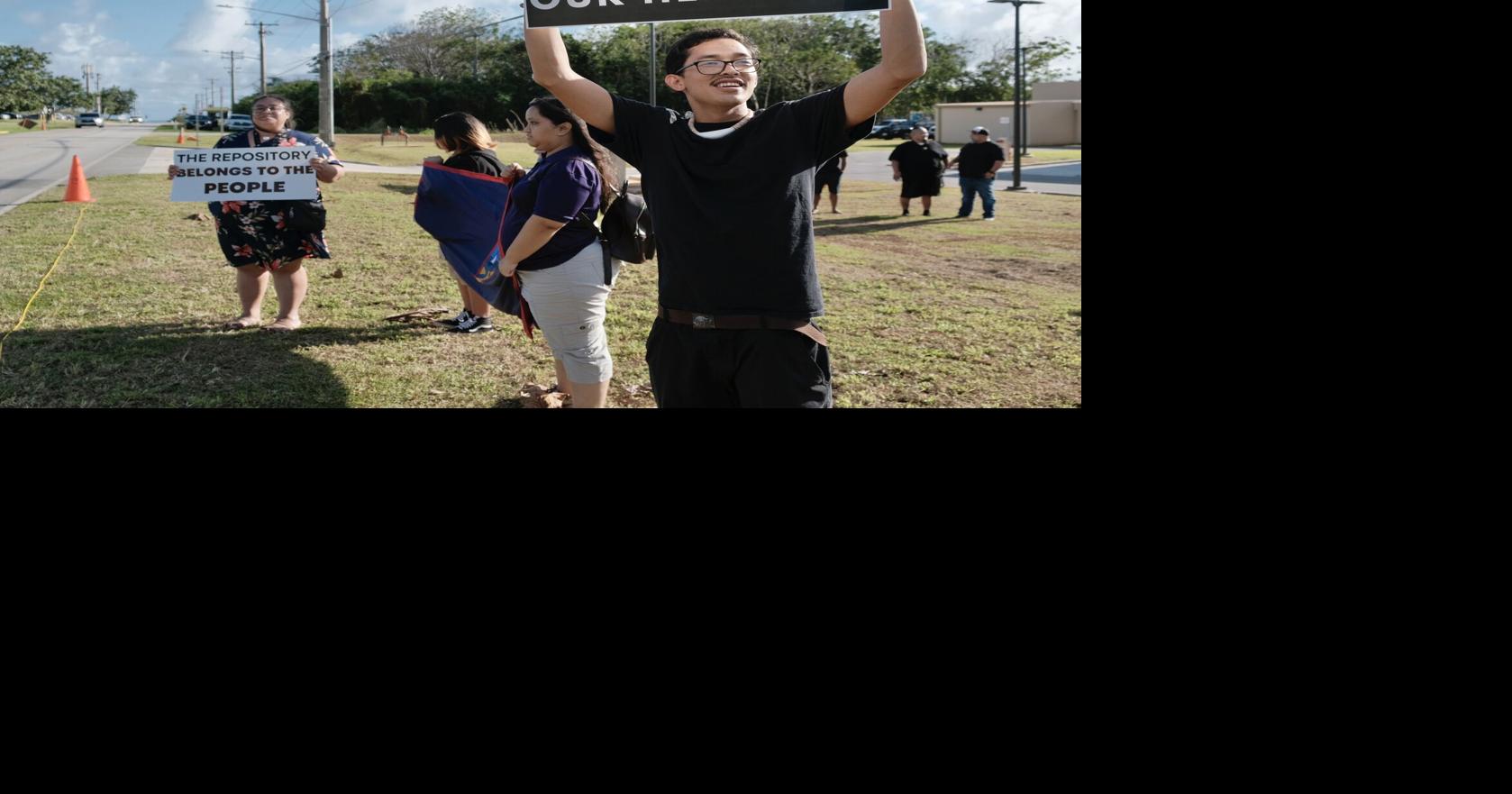 Peaceful protest held for Joint Region Marianas open house at Guam ...