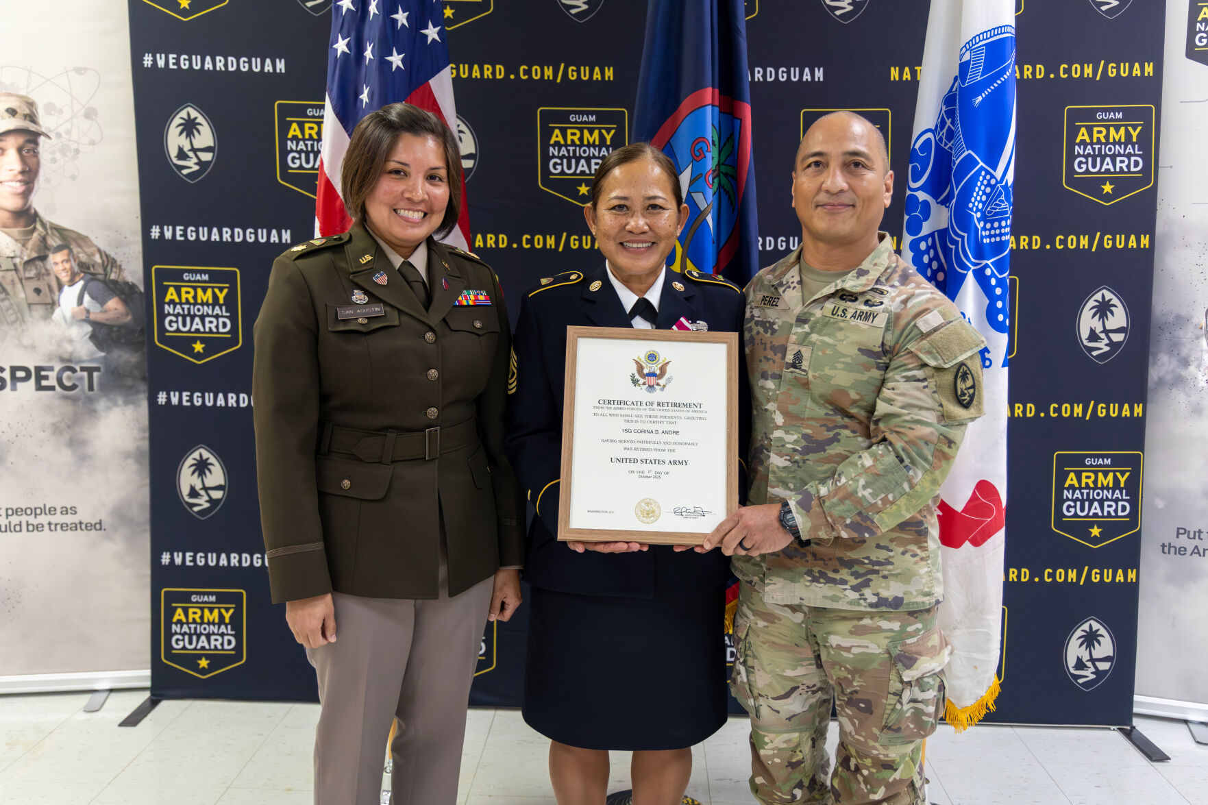 'Selfless service speaks loudest': US Army 1st Sgt. Corina B. Andre ...