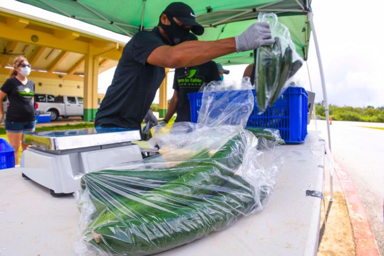 Buying fresh produce in drive-thru market | Local News | guampdn.com