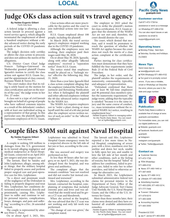 Page A2 | e-Edition | guampdn.com