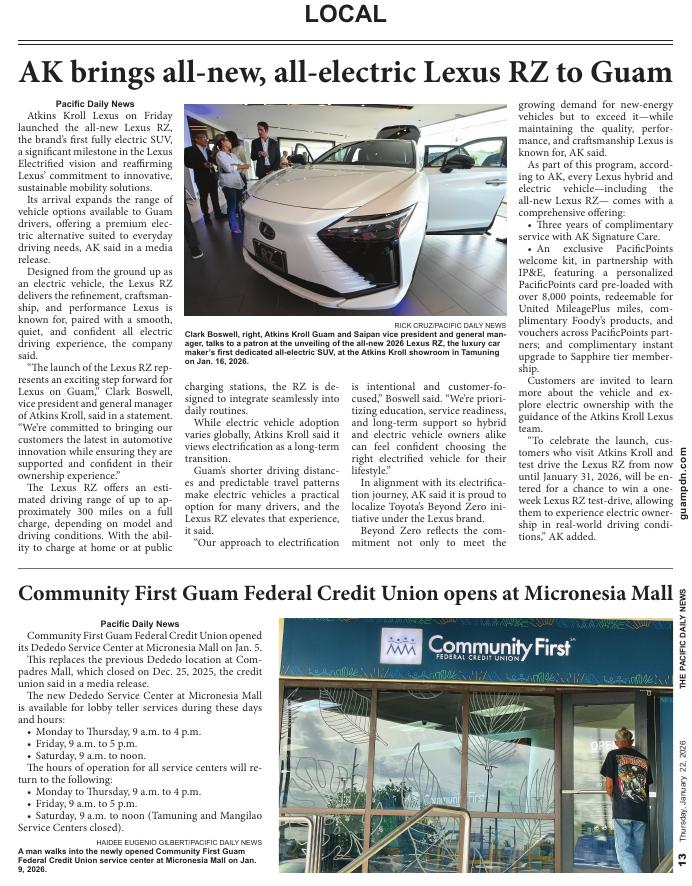 Page A13 | e-Edition | guampdn.com