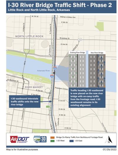 I-30 East traffic shifts onto new River Bridge | News | guardonline.com