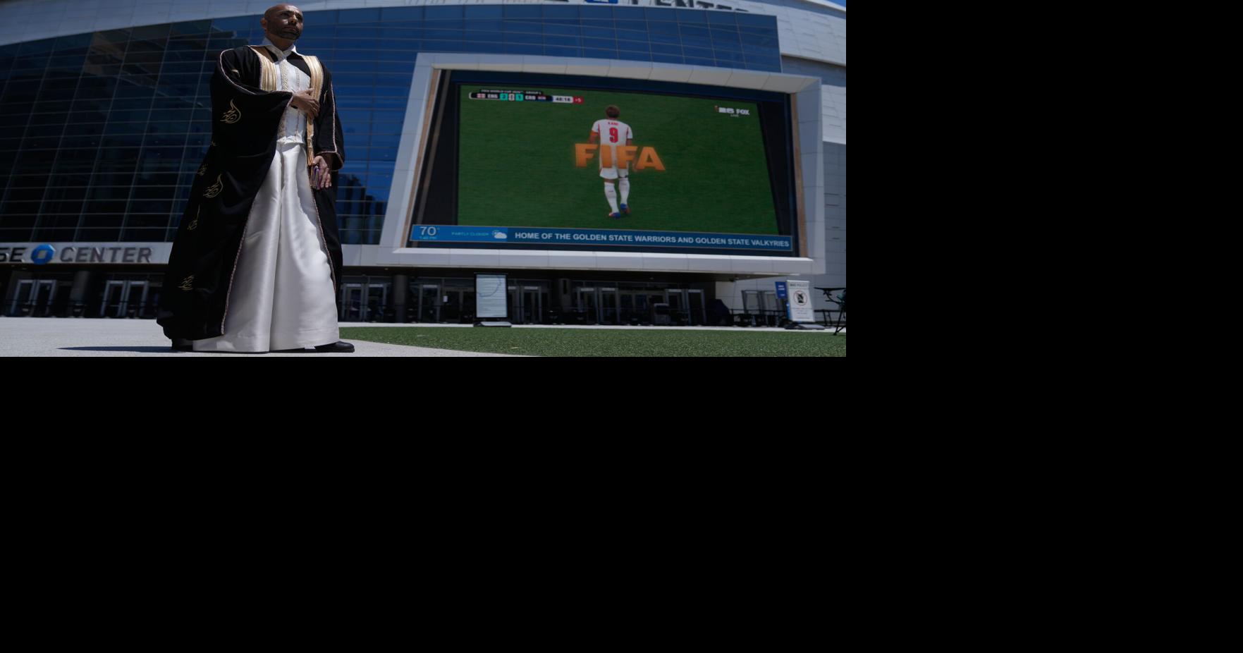 In a rainbow-trimmed robe at the World Cup, a gay Qatari doctor ...