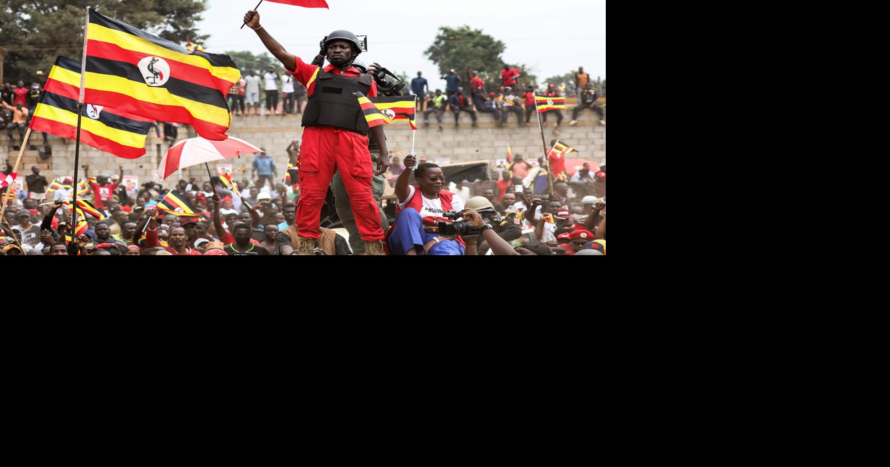 Photos show campaigning in Uganda ahead of a presidential election ...