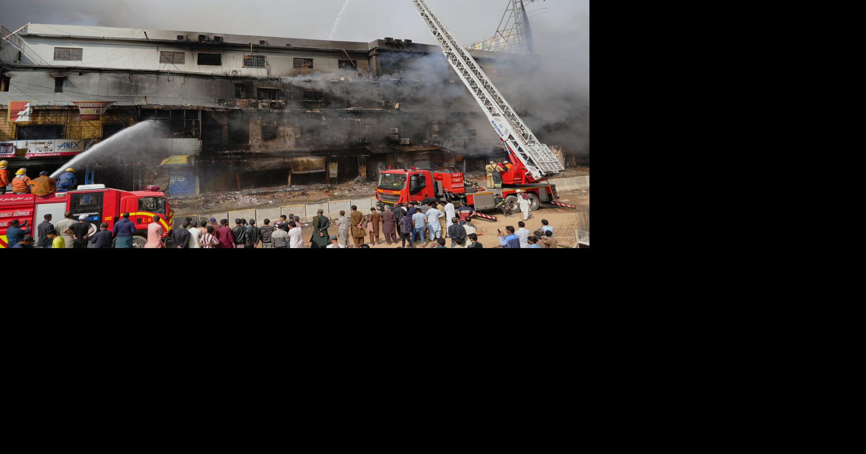 Karachi mall fire death toll rises to 23 as rescuers search for dozens ...