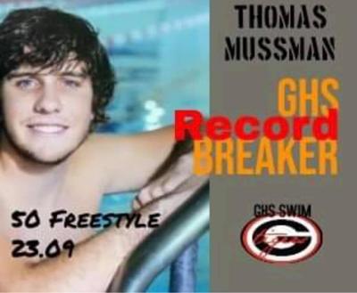 Thomas Mussman breaks school record at swim meet on Saturday | Sports ...