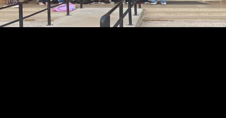 Guymon High School Football team greets elementary students Friday ...