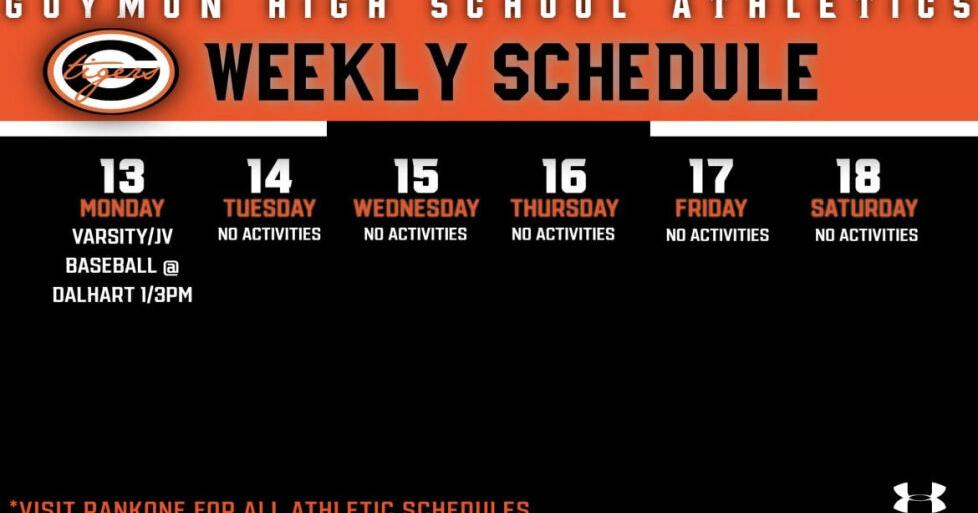 Guymon High School Weekly Sports Schedule | Sports | guymondailyherald.com