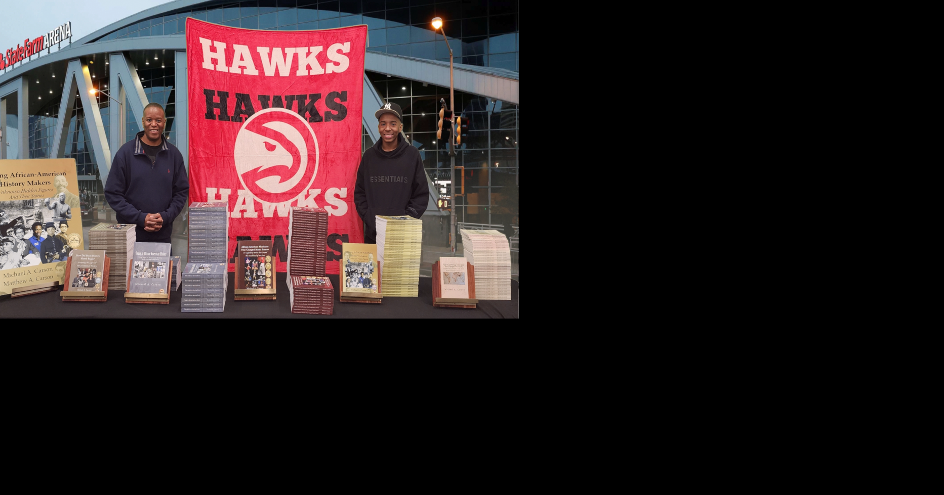 Michael and Matthew Carson to hand out books at Atlanta Hawks game in ...