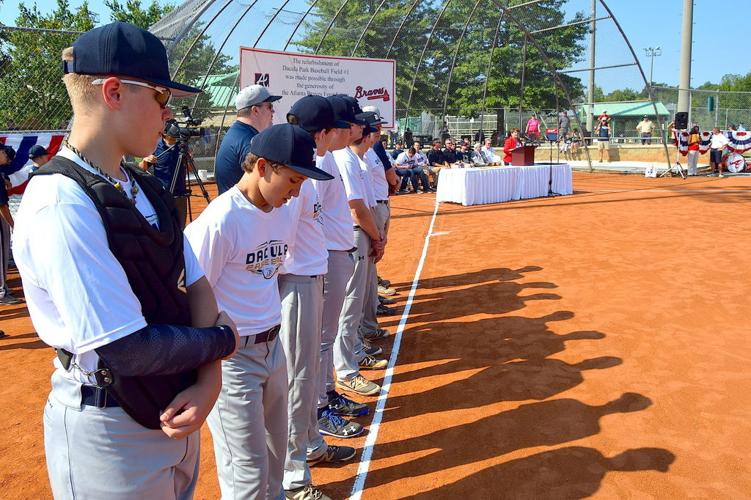 Braves unveil refurbished Dacula baseball field | News ...