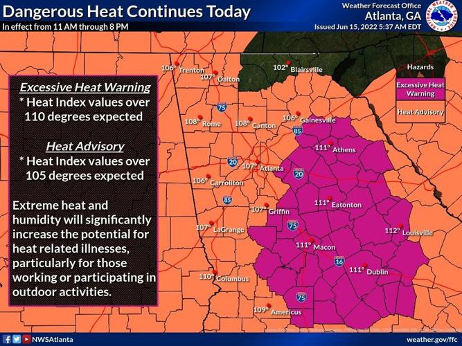 National Weather Service issues third consecutive heat advisory as heat ...
