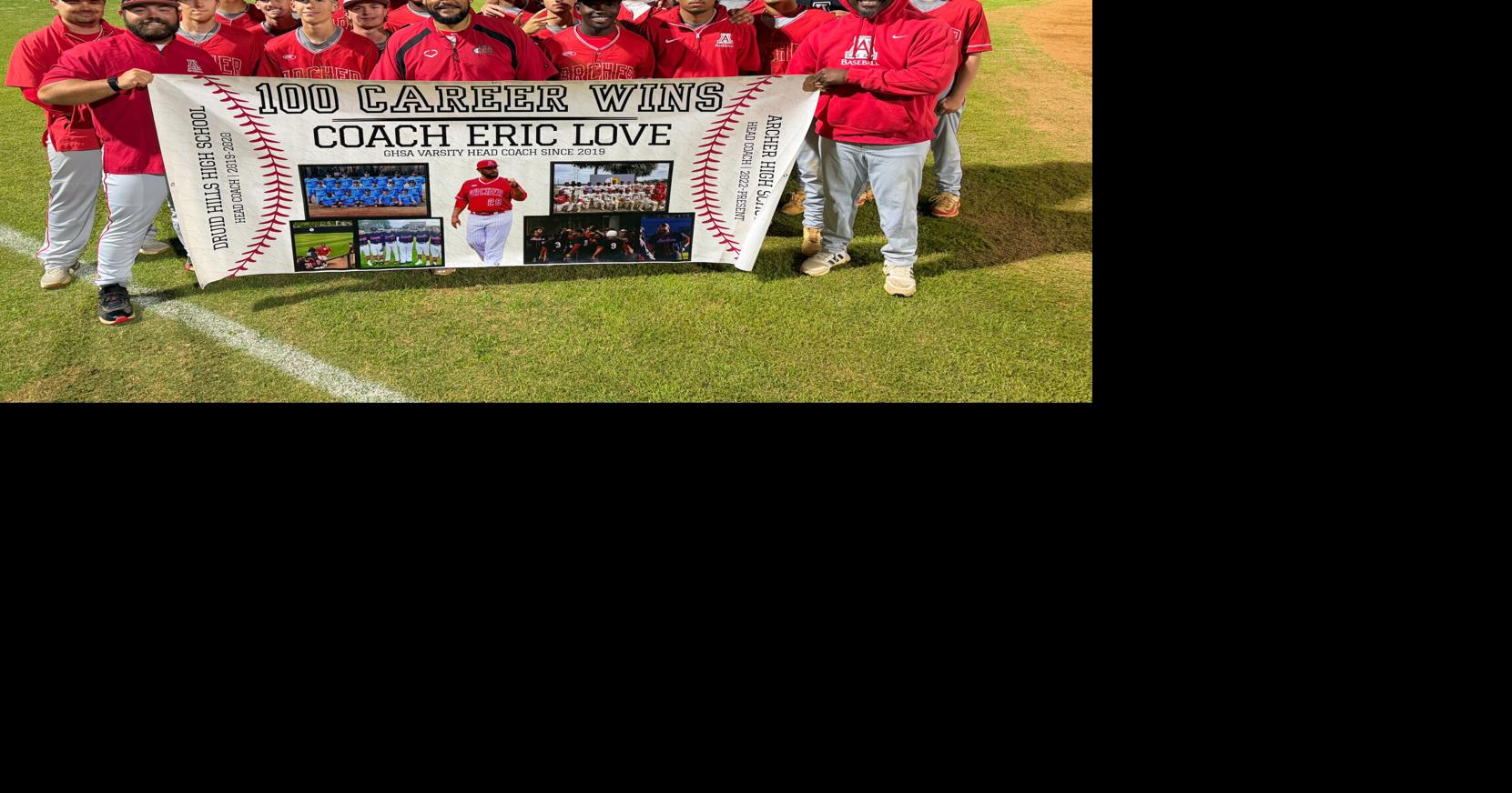 Archer baseball coach Eric Love reaches 100 career victories | Prep ...