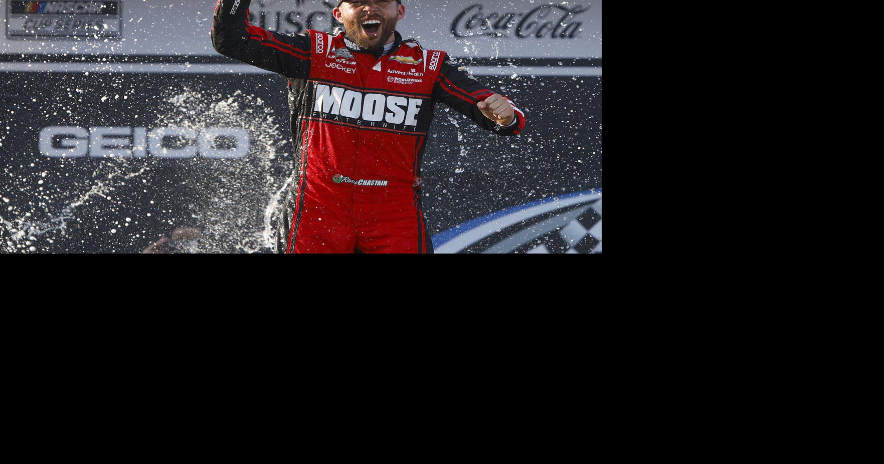 Ross Chastain wins at Talladega with thrilling final lap | Sports ...