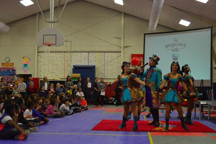 Circus pep rally celebrates Peachtree Elementary reading competition ...