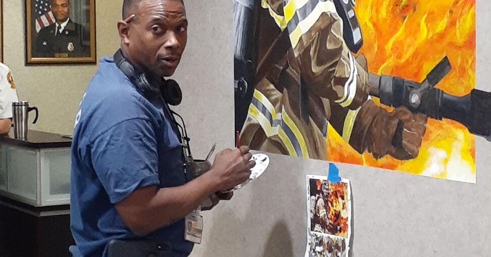ART BEAT: Gwinnett artist's murals celebrate local heroes and 'heroes ...